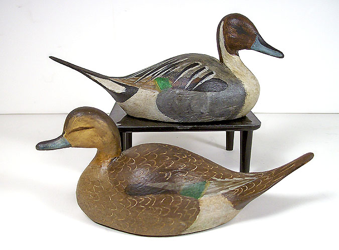Mini Ward Brothers Style Pintails Decoys Reggie Birch Chincoteaque Virginia