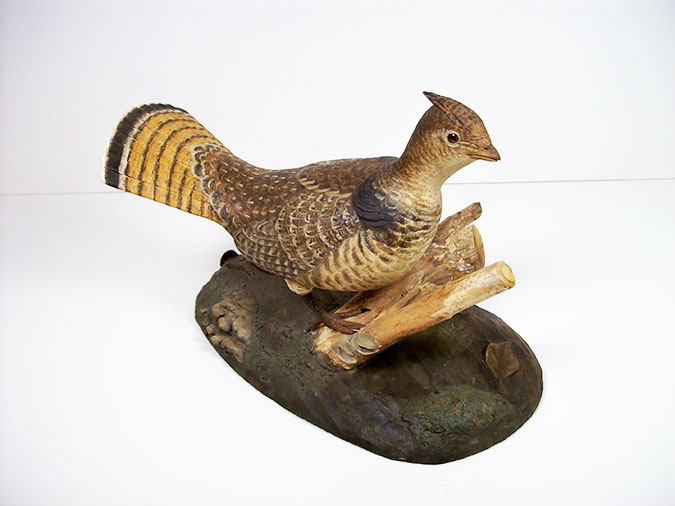Half Sized Ruffed Grouse Frank Finney Virginia 1990s