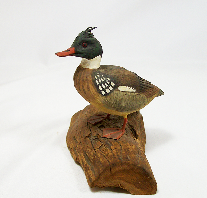 Miniature Red-Breasted Merganser Stan Sparre, Cape Cod, Mass, c. 1980s.
